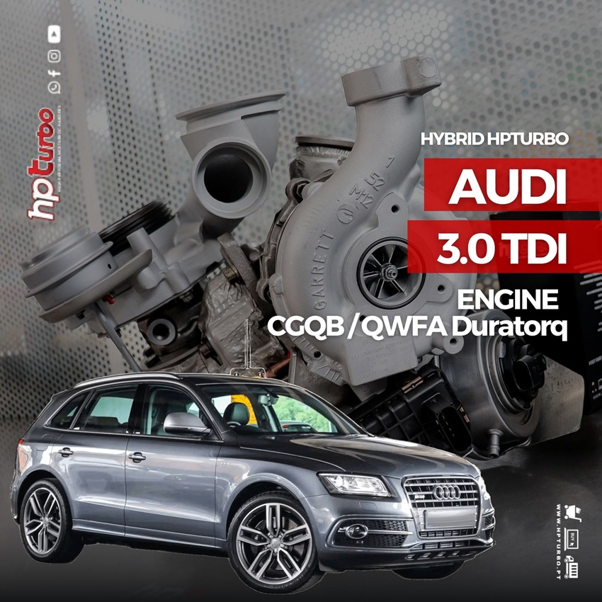 Hybrid Turbo Garrett BiTURBO Audi A6, A7, Q5 & SQ5 3.0 TDI 313HP | HP Turbo